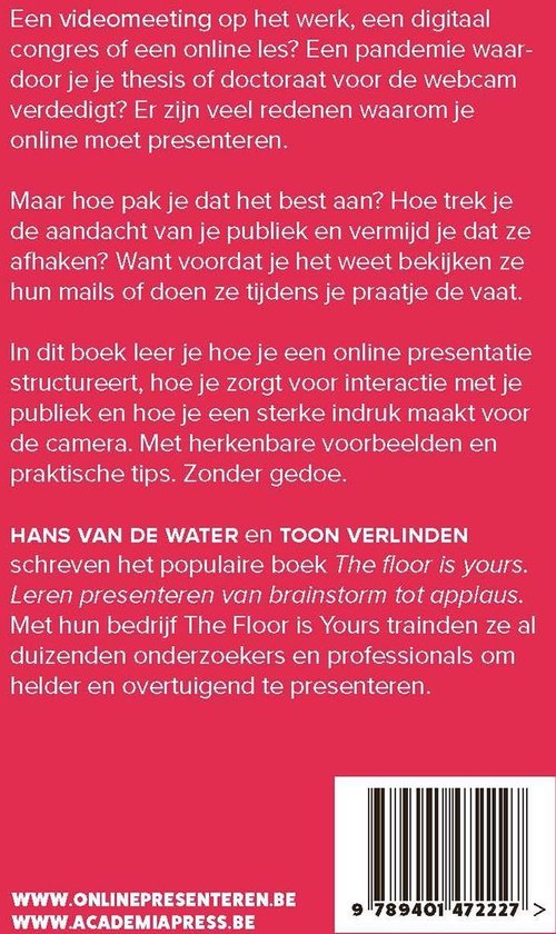 Hoe presenteer je online (ebook), Toon Verlinden | 9789401475297 ...