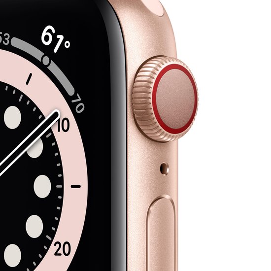 Apple Watch Series 6 - Smartwatch dames - 40 mm - Goudkleurig | bol.com