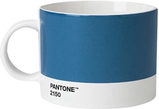 Pantone Theekop en schotel - Bone China - Blue 2150 C | bol.com
