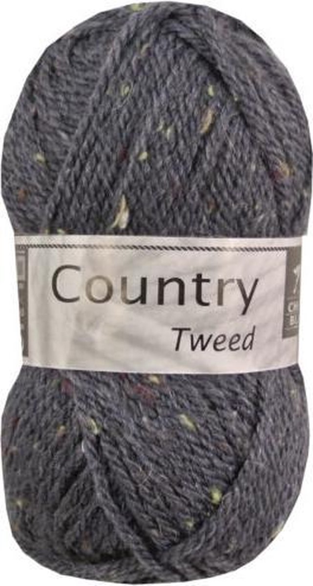 Cheval Blanc Country Tweed wol en acryl garen - jeans blauw (010 ...