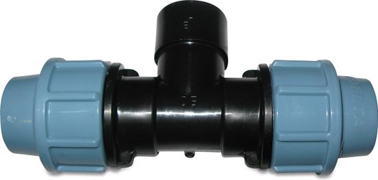 Unidelta Knie 90° PP 50 mm x 2" knel x buitendraad 16bar zwart/blauw DVGW/KIWA/WRAS | bol.com