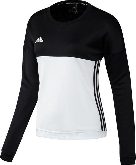 Adidas T16 Crew Sweater Dames Zwart Wit Maat Xxl