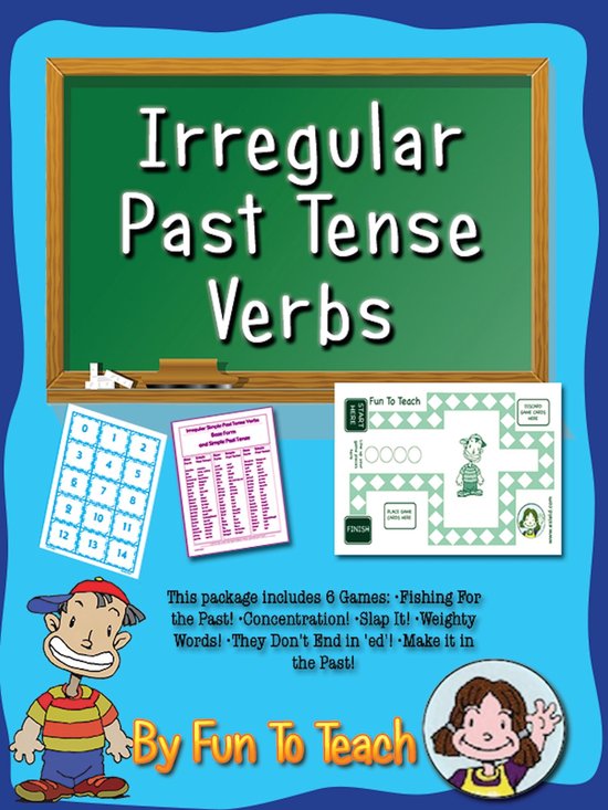 Irregular Past Tense Verb Game: Cut and Play! (ebook), Fun To Teach Llc ...