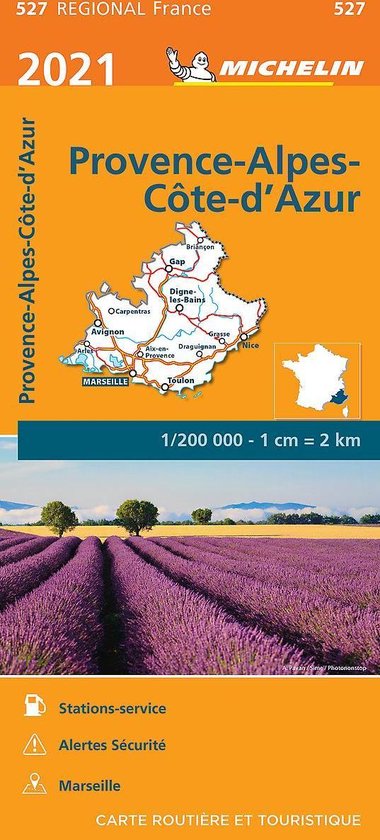 Regionale kaarten Michelin - Michelin 527 Provence Alpes Cote d'Azur ...