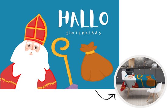 Tafelkleed - Tafellaken - 260x180 cm - Sinterklaas - Quotes - Sint ...
