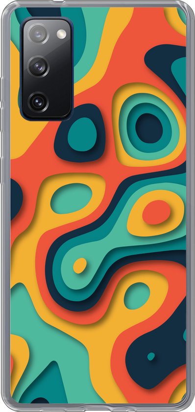 Samsung Galaxy S20 FE hoesje - Cirkel - Patronen - Kleuren - Siliconen Telefoonhoesje | bol.com