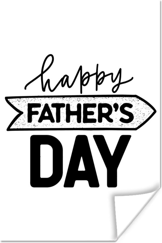 Poster Spreuken - Happy Father's Day - Quotes - Vader - 60x90 cm ...