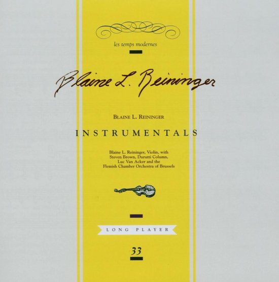 Blaine L. Reininger - Instrumentals (CD), Blaine L. Reininger | Muziek ...