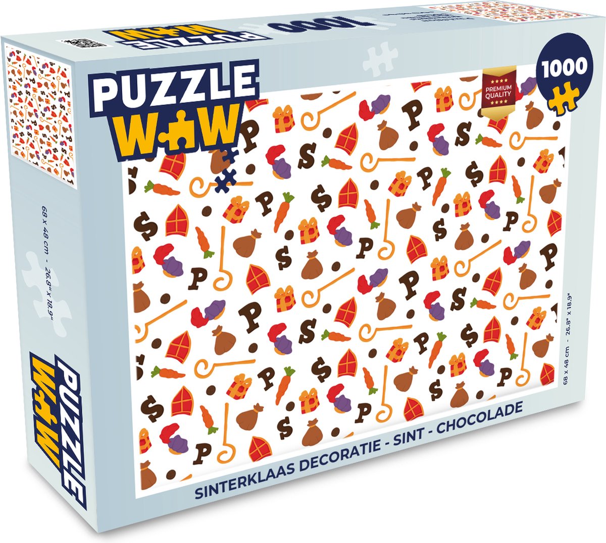 Puzzle Sinterklaas décoration - Sinterklaas - Chocolat - Puzzle ...