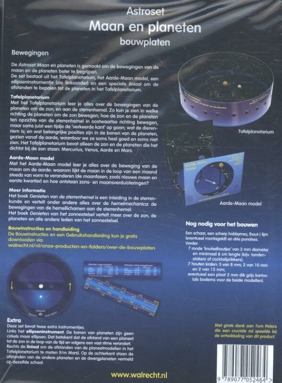 Astroset maan en planeten bouwplaten, Rob Walrecht | 9789077052464 ...