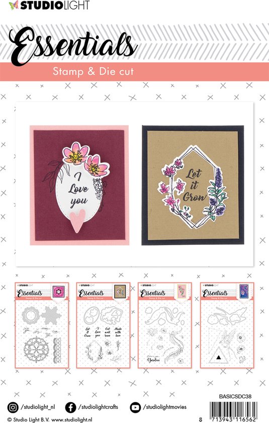Studio Light Stamp & Die Cut A6 - Essentials nr.38 | bol