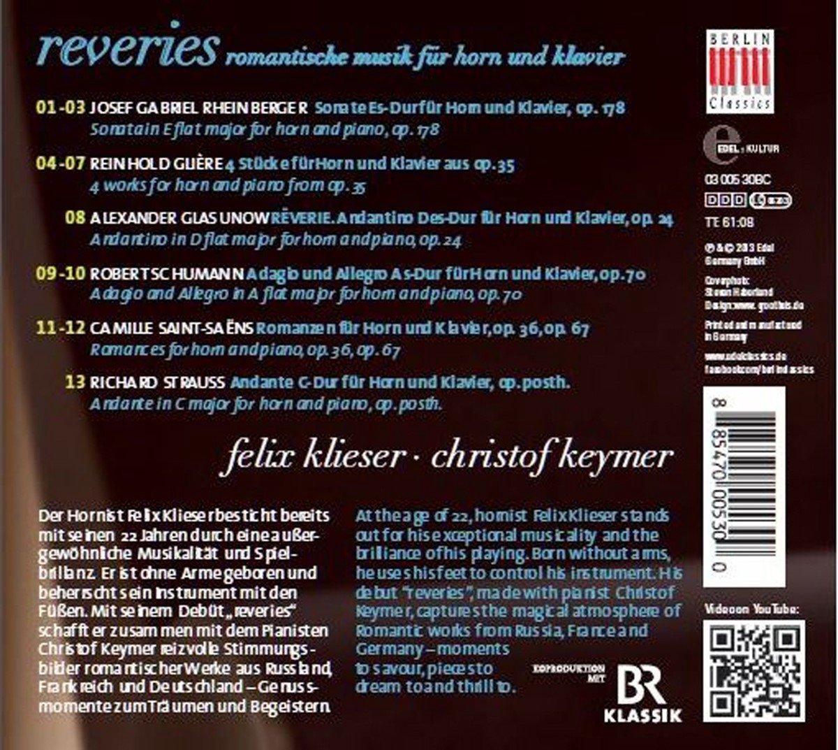 Felix Kleiser & Christof Keymer - Reveries - Romantic Music For Horn An ...