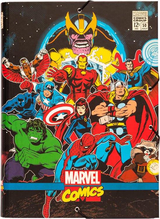 Marvel Elasto-/foldermap Comics Avengers A4 34 X 24 Cm Zwart | bol.com