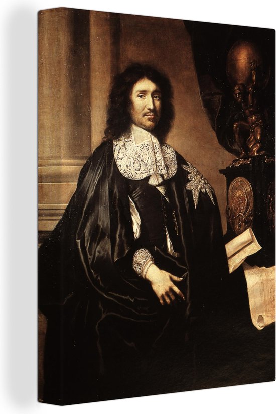 Toile Peinture Portrait de Jean Baptiste Colbert - tableau de Claude ...