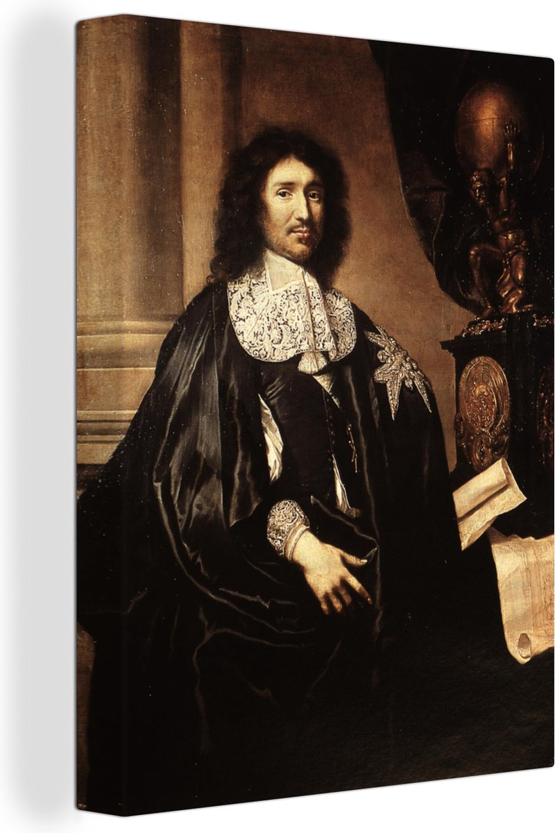 Toile Peinture Portrait de Jean Baptiste Colbert - tableau de Claude ...