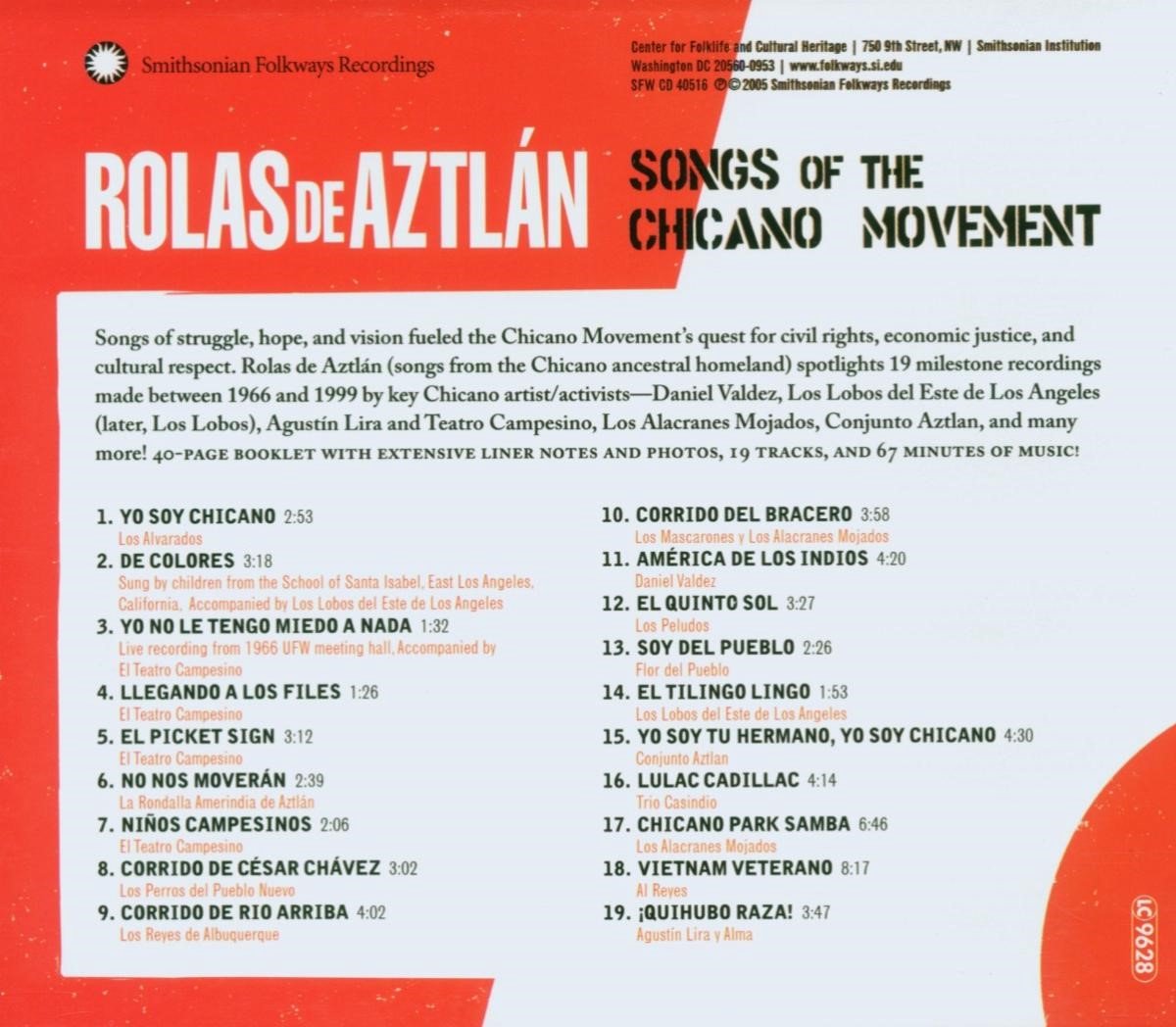 Various Artists - Rolas De Aztlan. Songs Of The Chicano Movement (CD ...