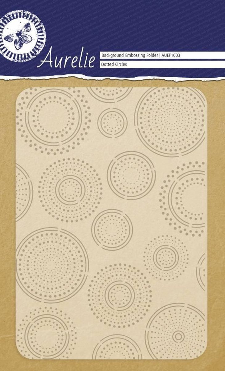 Dotted Circles Background Embossing Folder (AUEF1003) | bol.com