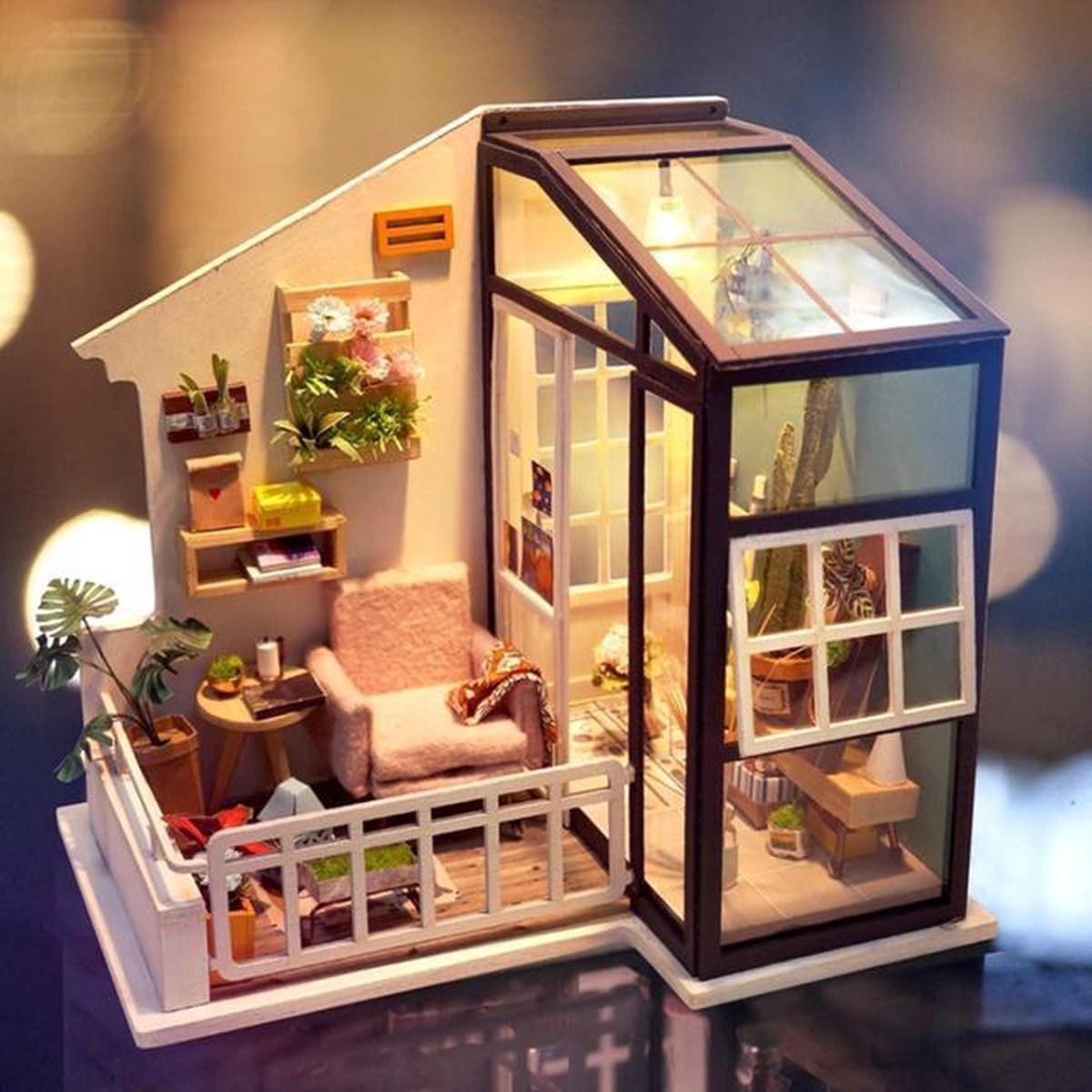 Robotime modelbouwpakket - Balcony Daydreaming | bol.com