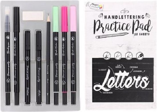 Craft Sensations - Hand Lettering - Lettering Set 10 pcs | bol