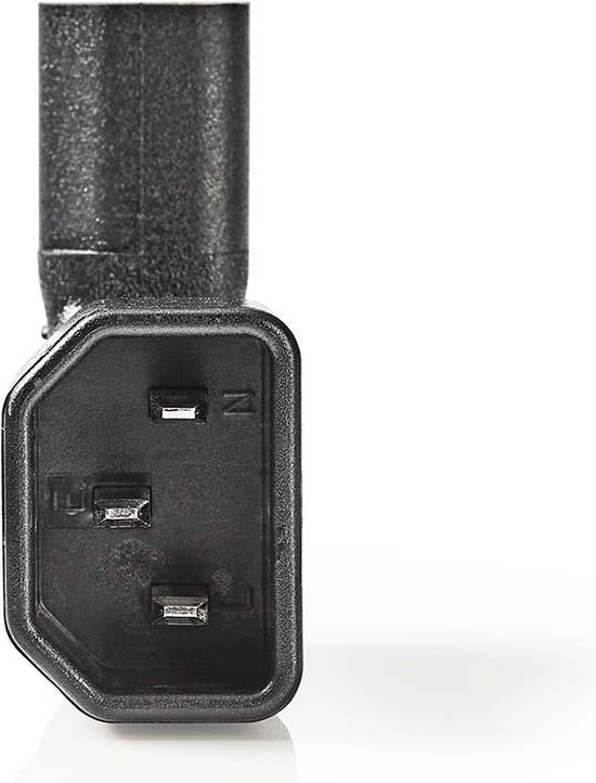 Nedis Verlengstekker | IEC-320-C13 | IEC-320-C14 | Rechts Gehoekt ...