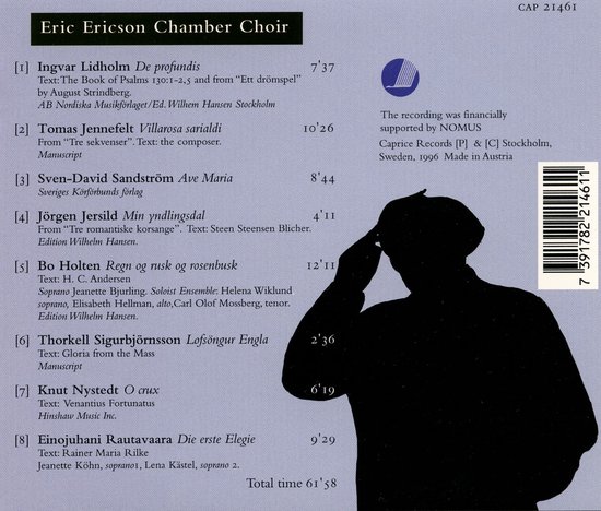 Eric Ericson Chamber Choir - Lidholm, Sandstrom, Jennefelt, Jers (CD ...