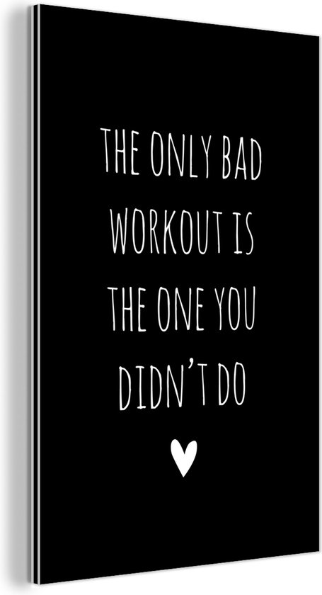 Wanddecoratie Metaal - Aluminium Schilderij Industrieel - Engelse quote ...