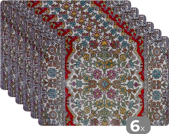 Placemat - Placemats kunststof - Perzisch Tapijt - Vloerkleed ... Placemat - Placemats kunststof - Perzisch Tapijt - Vloerkleed ...