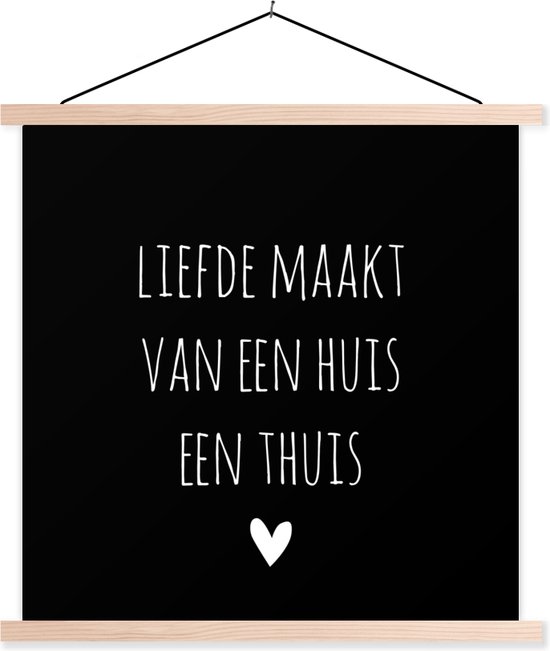 Posterhanger incl. Poster - Schoolplaat - Quotes - Liefde maakt van een ...
