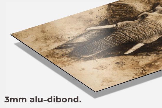 Olifant Poster - Dieren Posters - Sepia - Wilde Dier - Safari - Afrika ...