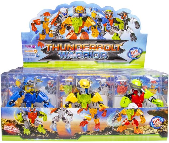 Duckiez Thunderbolt Robot Krijgers - 12 stuks | bol