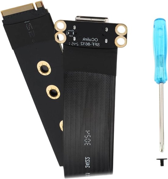 NGFF PCI-E 4.0 M.2 M-Sleutel naar Oculink SFF-8612 SFF-8611 Verlengkabel 15cm voor... | bol
