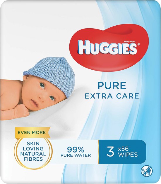 Baby Billendoekjes Pure Extra Care - 168 Doekjes - 3 x 56 ...