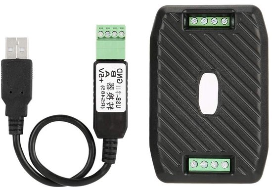 DC Communicatie Box RS485 interface Modbus 0-300 V 300A Shunt Usb-kabel ...