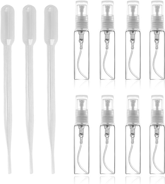 5 ml spuitflessen - 3 stuks kunststof mini-spuitflessen voor parfum ...