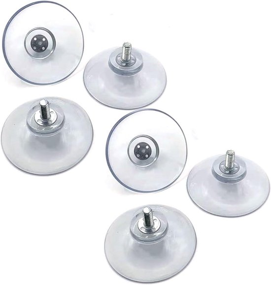 6 Stuks M4-41 mm Zuignap met Schroefdraad van Roestvrij Staal ...