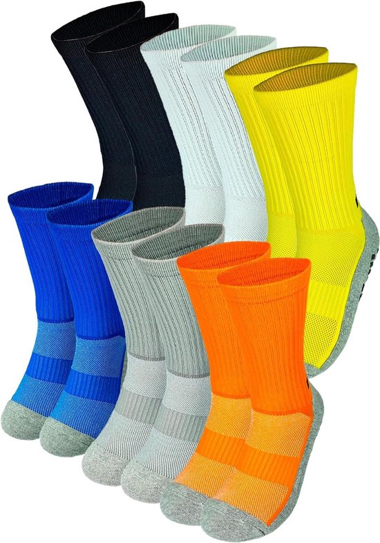 Antislipsokken voor heren 6 paar hoge prestaties met Grip Pro-zool ...