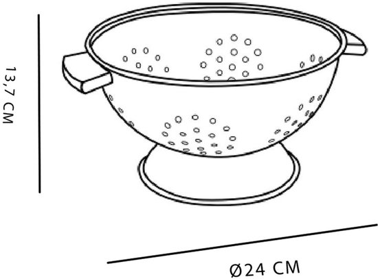 Metalen vergiet met handvatten UTILITY | bol