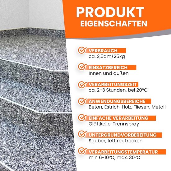 Steentapijtset voor 2 m² - Muur, Trap en Sokkel Coating Set met PU Lijm ...