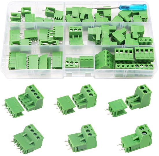 Schroef Aansluitblok Pluggable 5.08 mm 2 Pin / 3 Pin / 4 Pin Connector ...