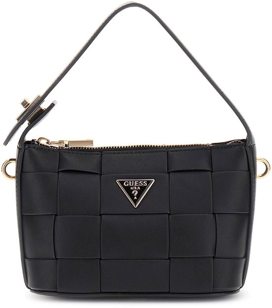 GUESS Schoudertas Handtas Maylee Mini Hobo Bag Black Zwart | bol