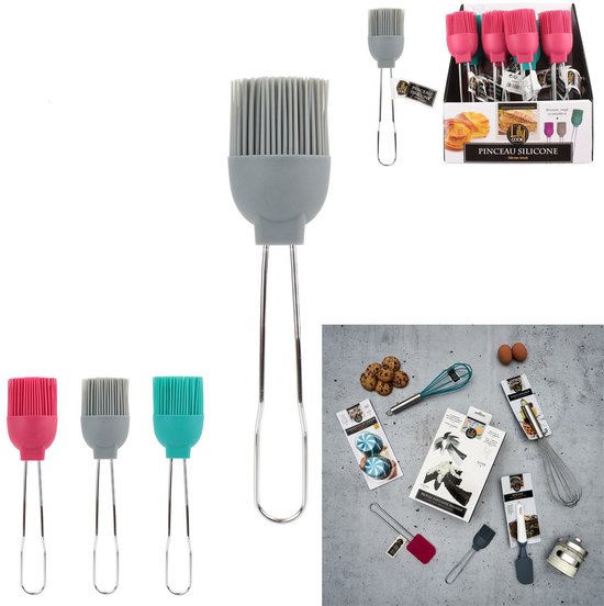 Lily Cook Bakkwasten - 2x - siliconen/metaal - flexibel - invetten ...