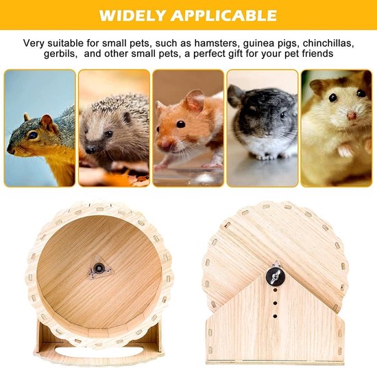 Houten Balansfiets voor Hamsters - 23 cm - Kleine Huisdieren Oefenwiel | bol