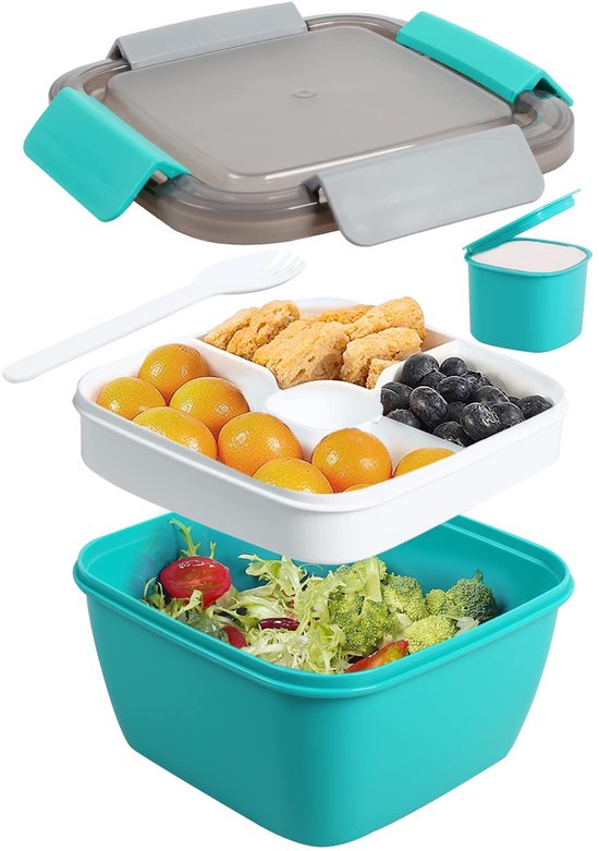 1 stuk To Go Salad Container Lunchcontainer - Lunchbox - Bento Box ...