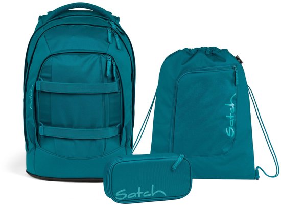 Satch schoolrugzakset PACK Deep Petrol, etui + sporttas | bol