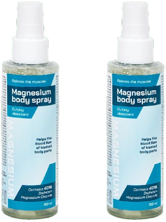Magnesium body spray - Set van 2 flacons - 150 ml - 40% Zechstein ...