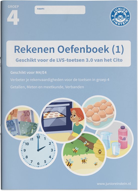 Rekenen Oefenboek 1 groep 4 Geschikt voor de LVS-toetsen van het Cito 3.0 - M4/E4 |... | bol