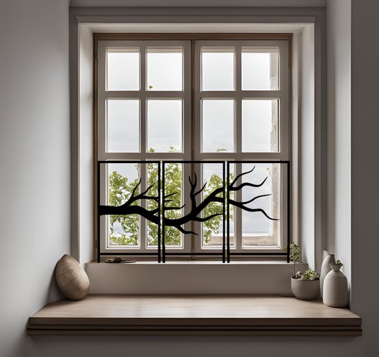 Djemzy - raamdecoratie woonkamer/slaapkamer - raamscherm drieluik ...