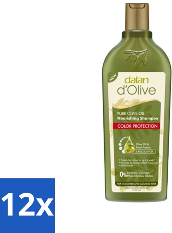 Dalan d'Olive - Shampoo - Kleur Bescherming - Voor Beschadigd Haar ...