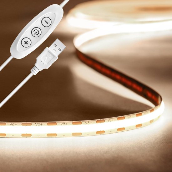 USB LED TV Backlight Strip Light 5V 960LEDs Dimmable Natural White ...