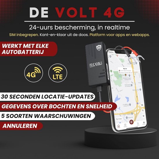 GPS Tracker 4G LTE voor Voertuigen - Real-time Tracking voor Auto ...
